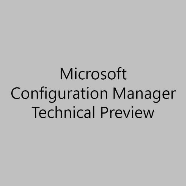 Microsoft Configuration Manager Technical Preview version 2303 が公開されました ...